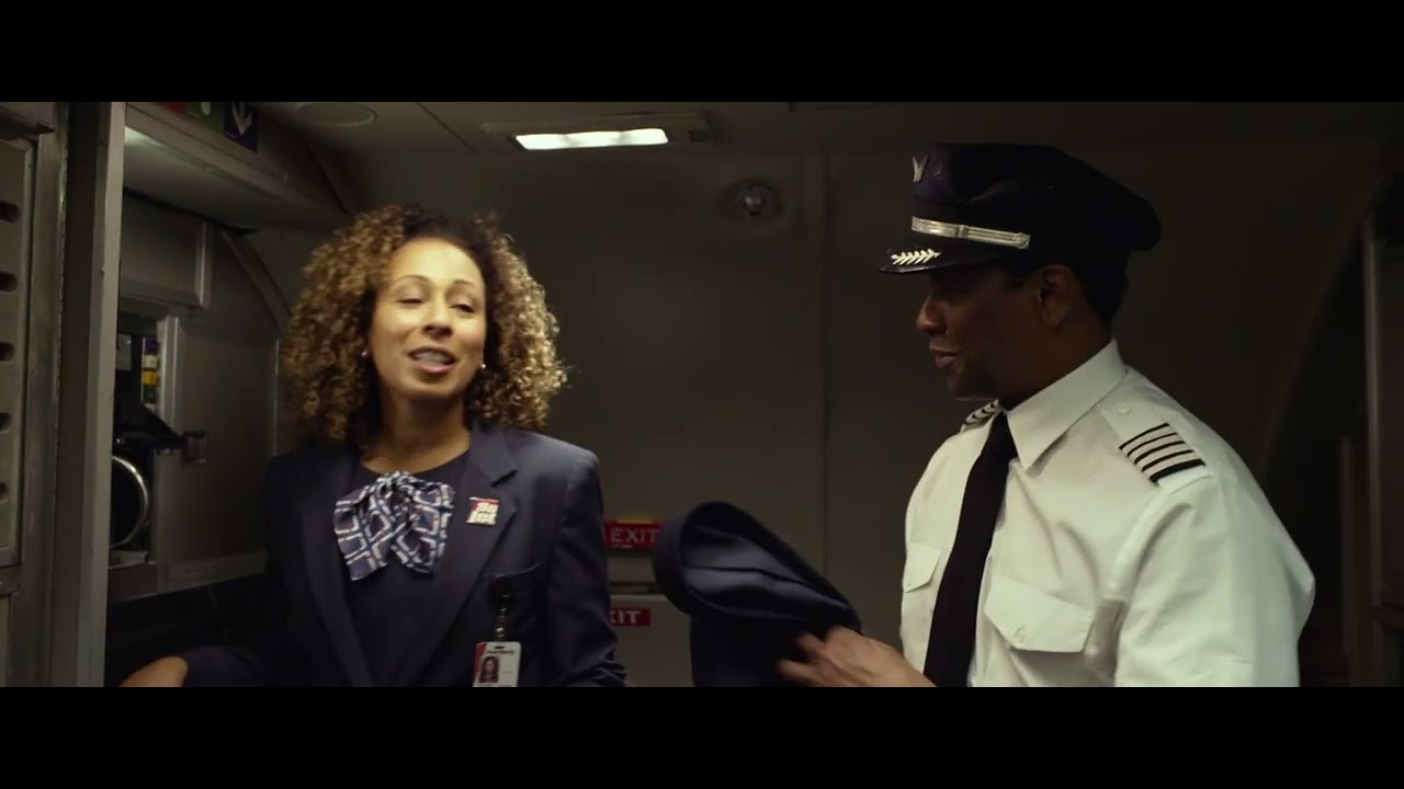 Flight (2012) - Captain Whitaker Boards The Plane - YouTube