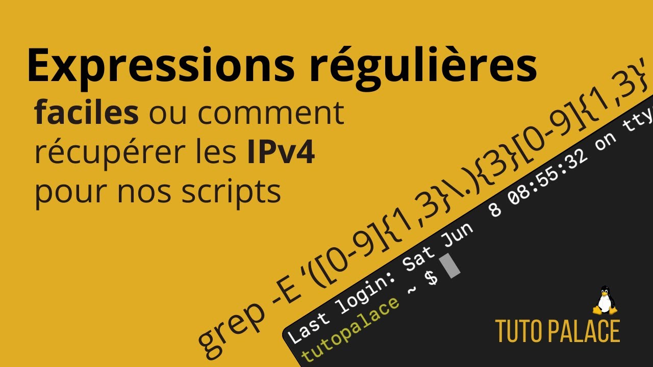Linux Shell - Expressions Régulières pour les IPv4. - YouTube