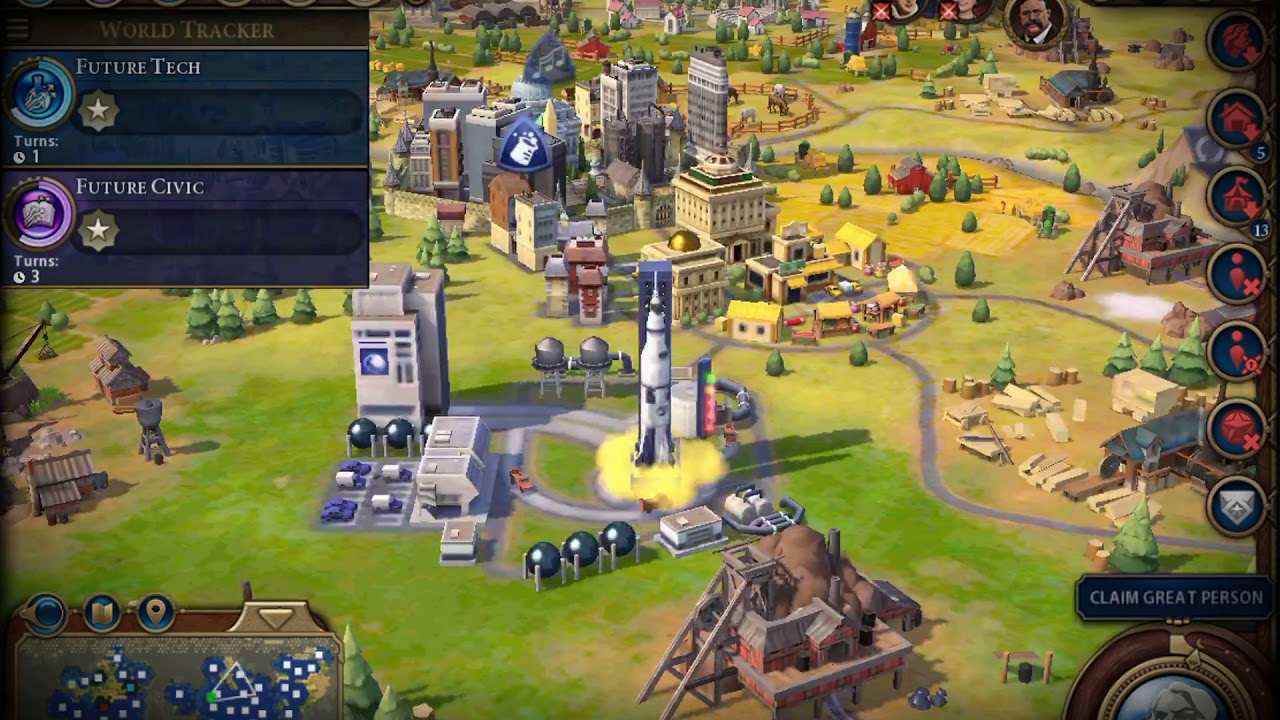 Sid Meier's Civilization VI - Launch Moon Landing - YouTube