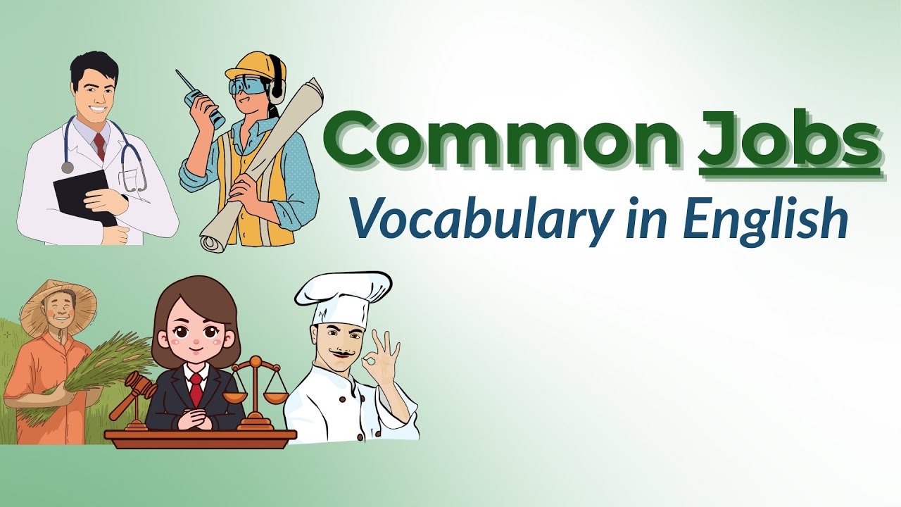 Common Jobs in English | Basic Vocabulary with Pictures - YouTube