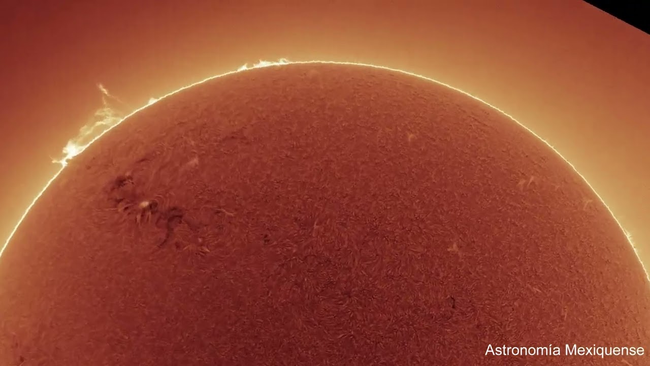 Evolución de una prominencia junto a la región activa 2976. - YouTube