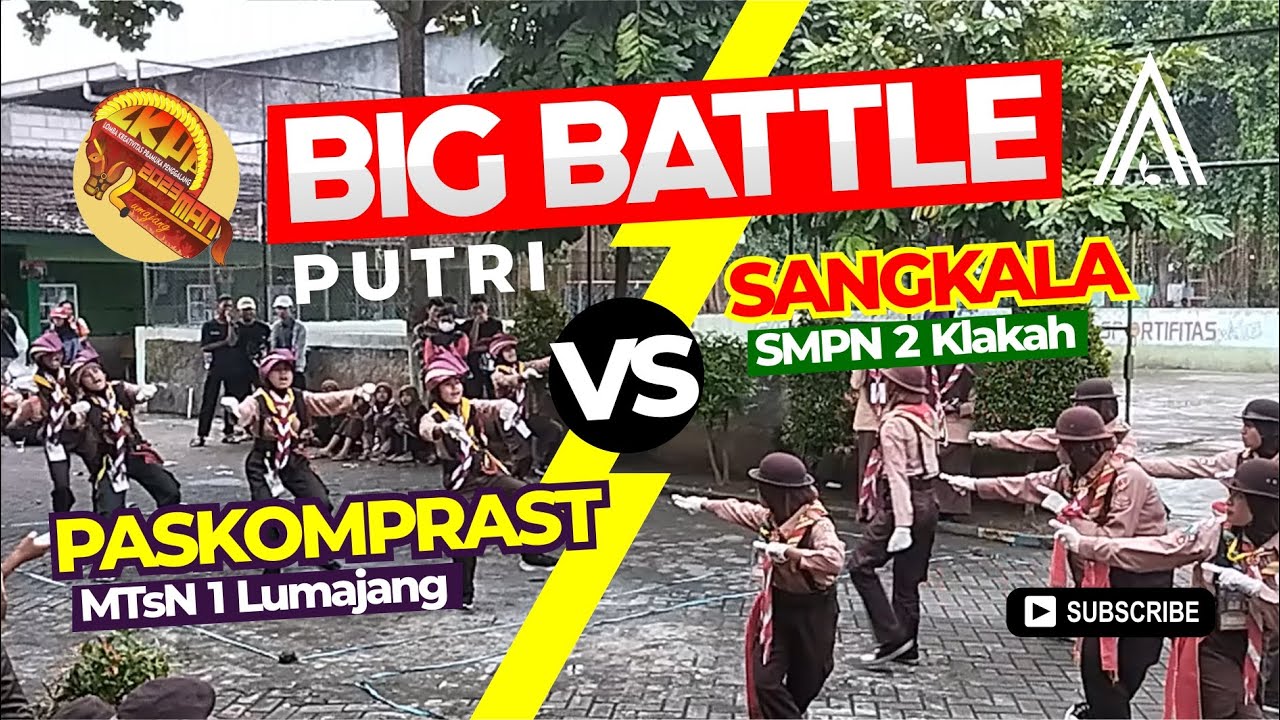 BIG BATTLE PUTRI | PASKOMPRAST VS SANGKALA | LKPP V 2023 - YouTube