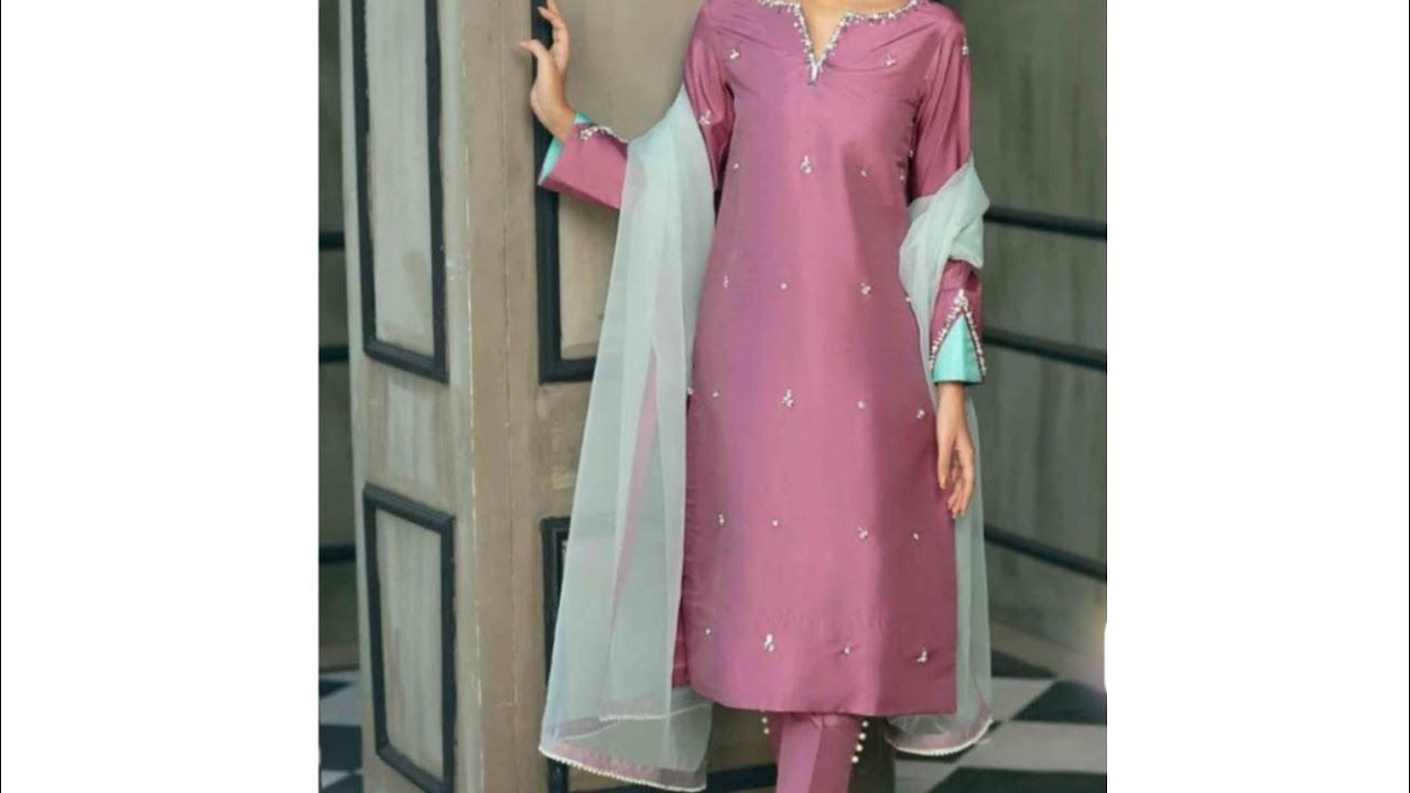 Very beautiful hand work designs on silk dresses🔥🔥hand embroidery dress ...