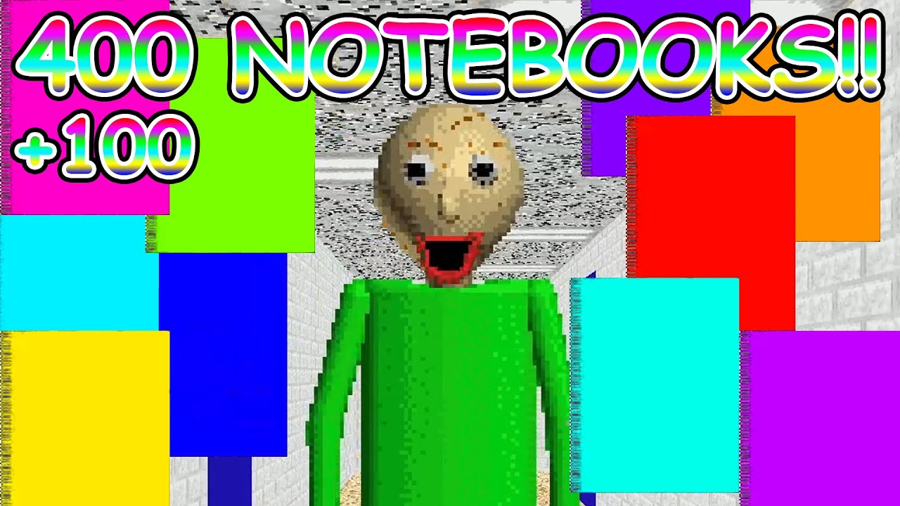 Baldi's Basics But 500 Notebooks - YouTube