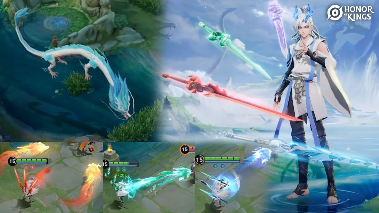HoK New Hero Loong/AoYin (Marksman) | Can Transform to Dragon Mode ...