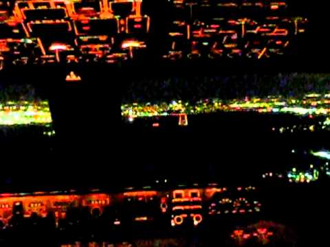Cockpit view - New York JFK Landing Boeing 747 by night - YouTube