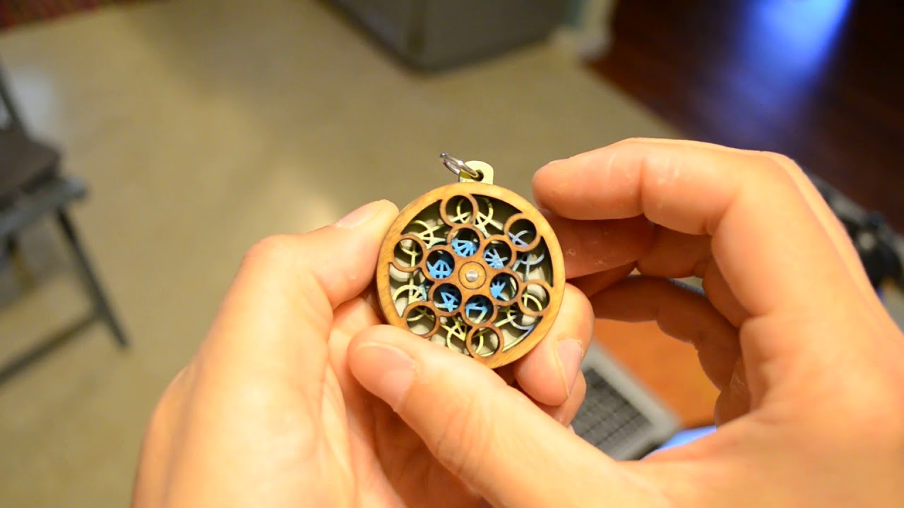Metatron's Cube GlowtatoR Rotator Pendant - YouTube