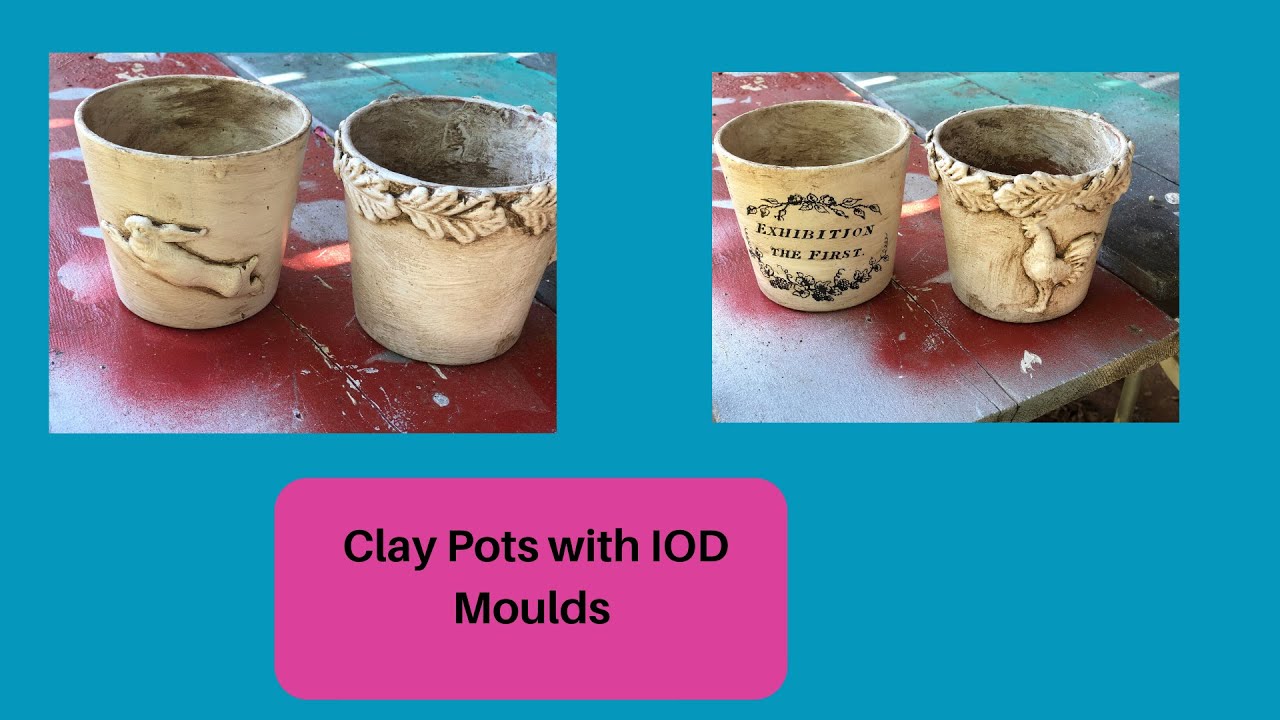 How to create IOD Clay Pots - YouTube