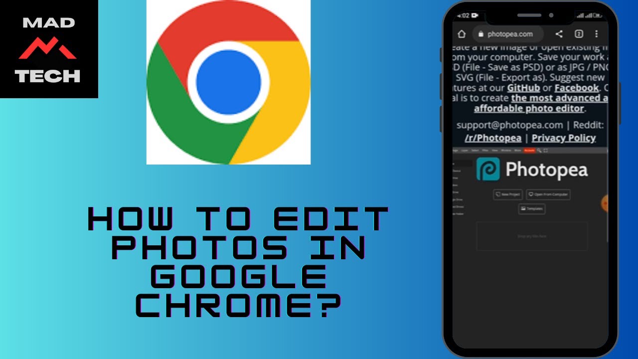 How To Edit Photos in Google Chrome? Edit Photos Google Chrome PhotoPea ...