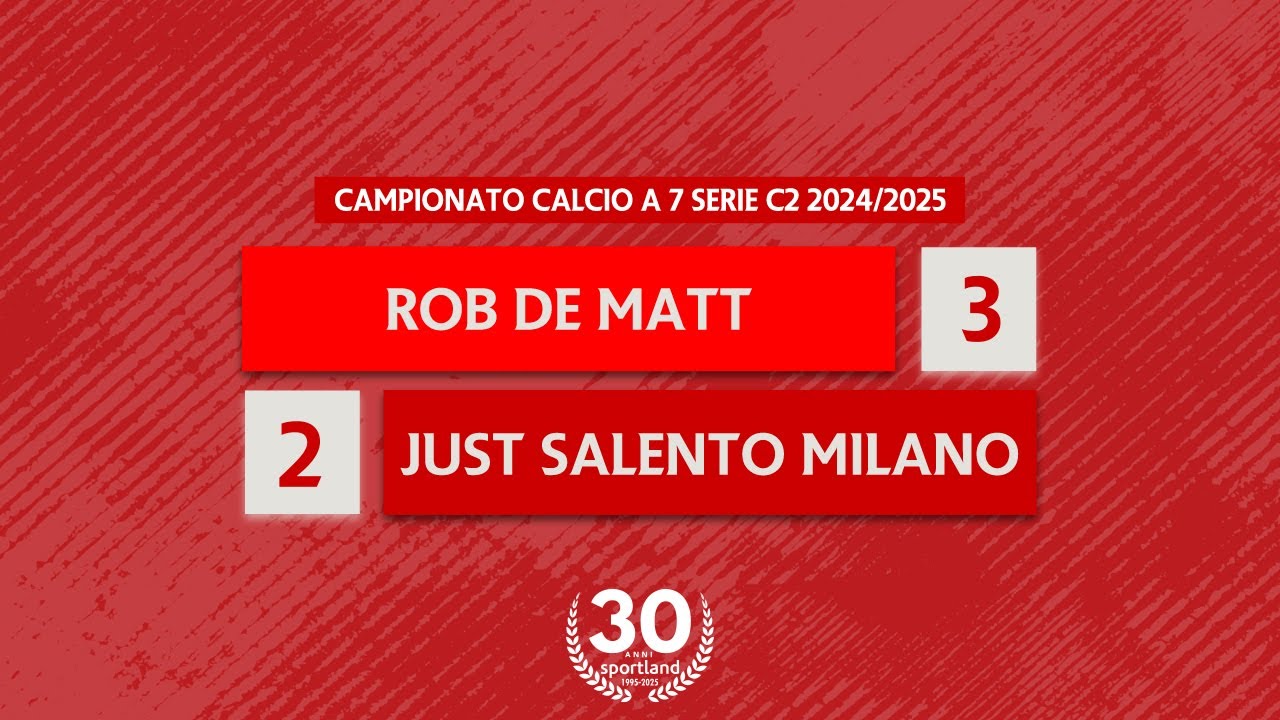 [ HIGHLIGHTS ] • Campionato Calcio a 7 Serie C2 2024/2025 - Rob de Matt ...