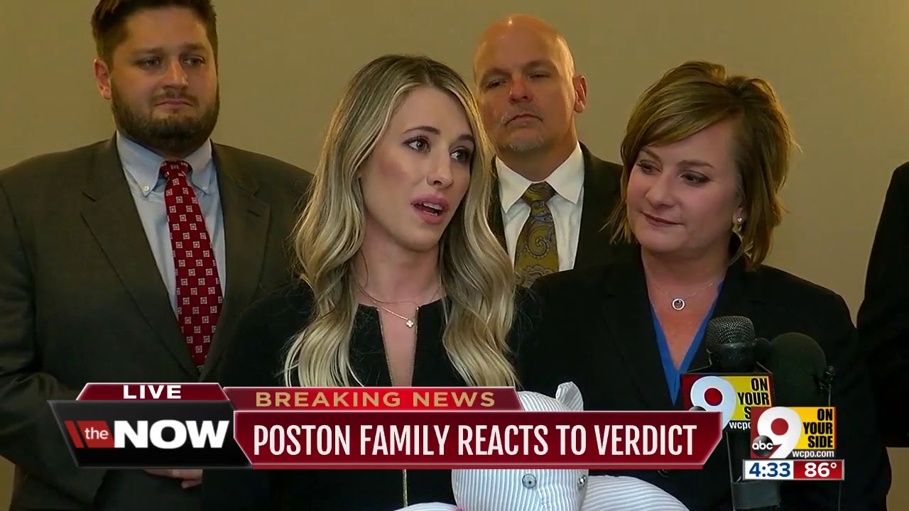 Ryan Poston's sister tells why she brought teddy bear to court - YouTube