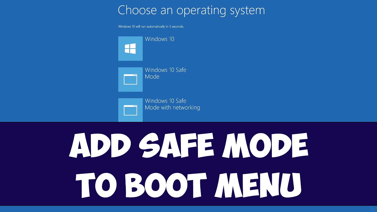 Add Safe Mode To Boot Menu On Windows 10 YouTube add-safe-mode-to-boot-menu-on-windows-10-youtube