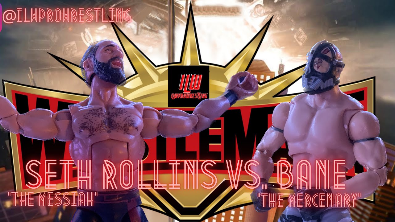 WRESTLEMANIA: Seth Rollins Vs. Bane WWE Action Figure Match (WWE Picfed ...