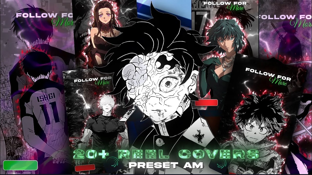 20+ anime reel covers preset alight motion | reel covers instagram ...
