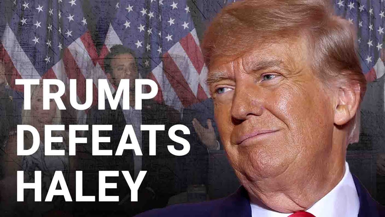 Donald Trump defeats Nikki Haley at South Carolina primary - YouTube