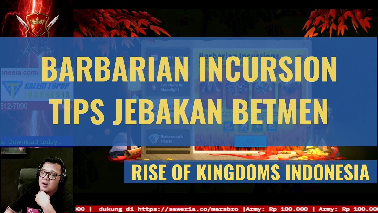 JEBAKAN BETMEN BARBARIAN INCURSION [ RISE OF KINGDOMS INDONESIA ] - YouTube