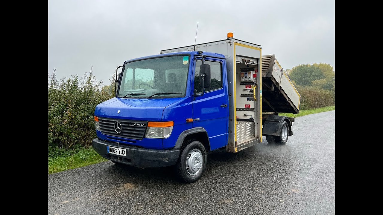 Mercedes Benz Vario 616D 4 X 2 Tipper W/Tool Box - YouTube