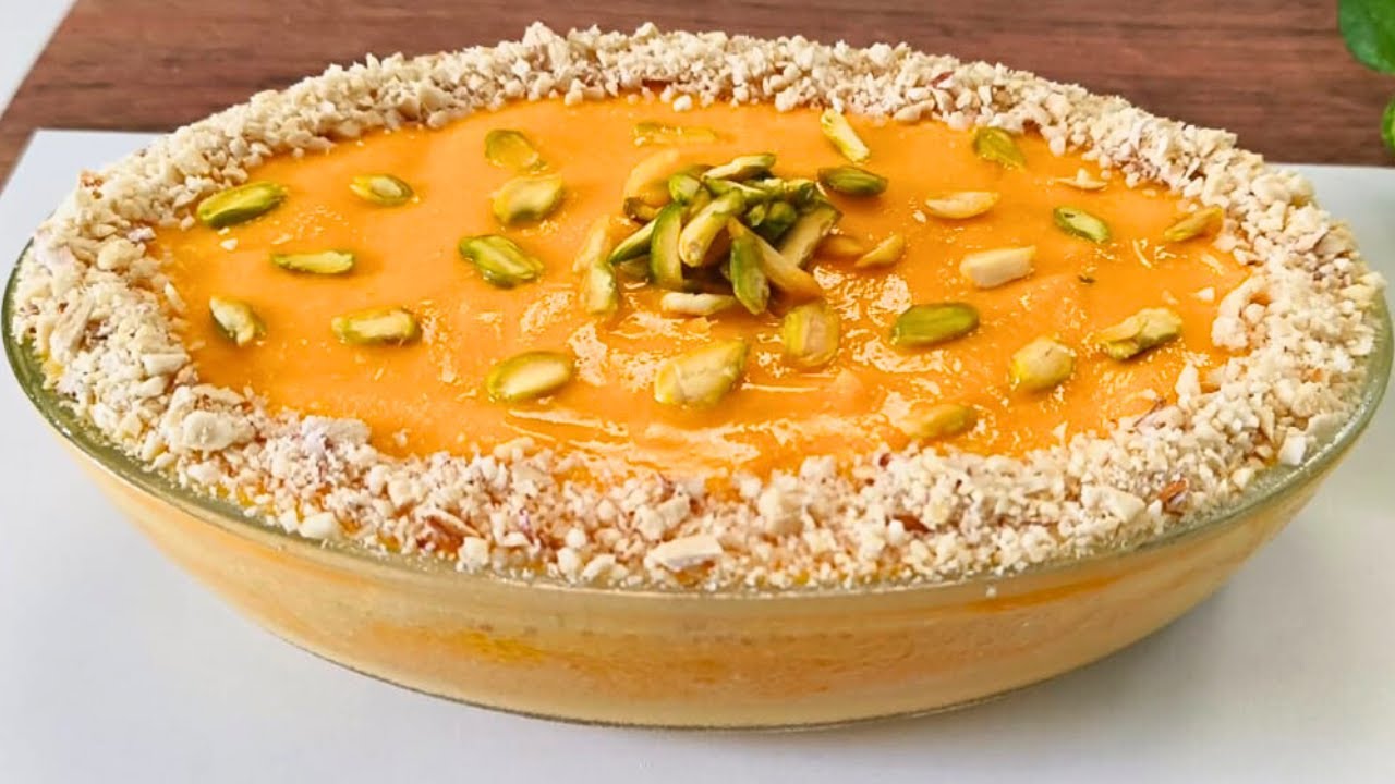 Mango Dessert Easy at Home/Mango Dessert with Condensed Milk - YouTube