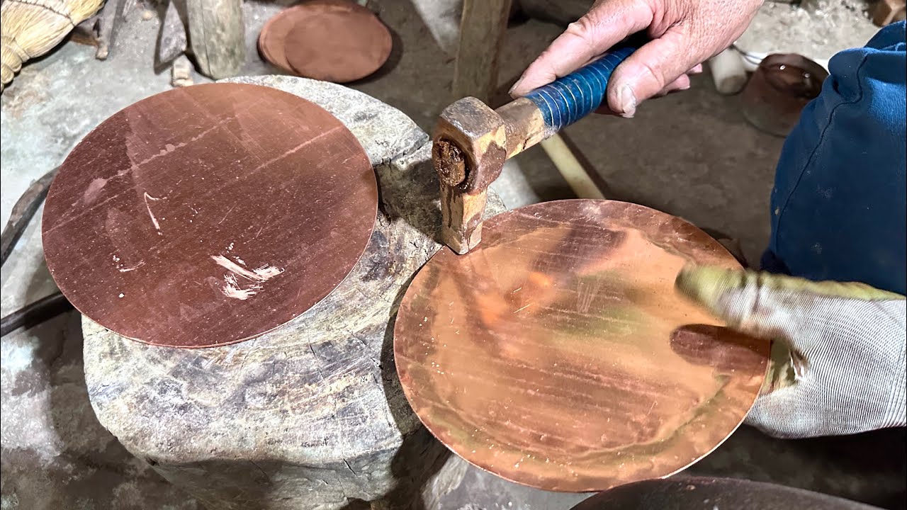 How Raw Copper Slowly Becomes a Handmade Masterpiece⚒️🔥🇮🇷 - YouTube