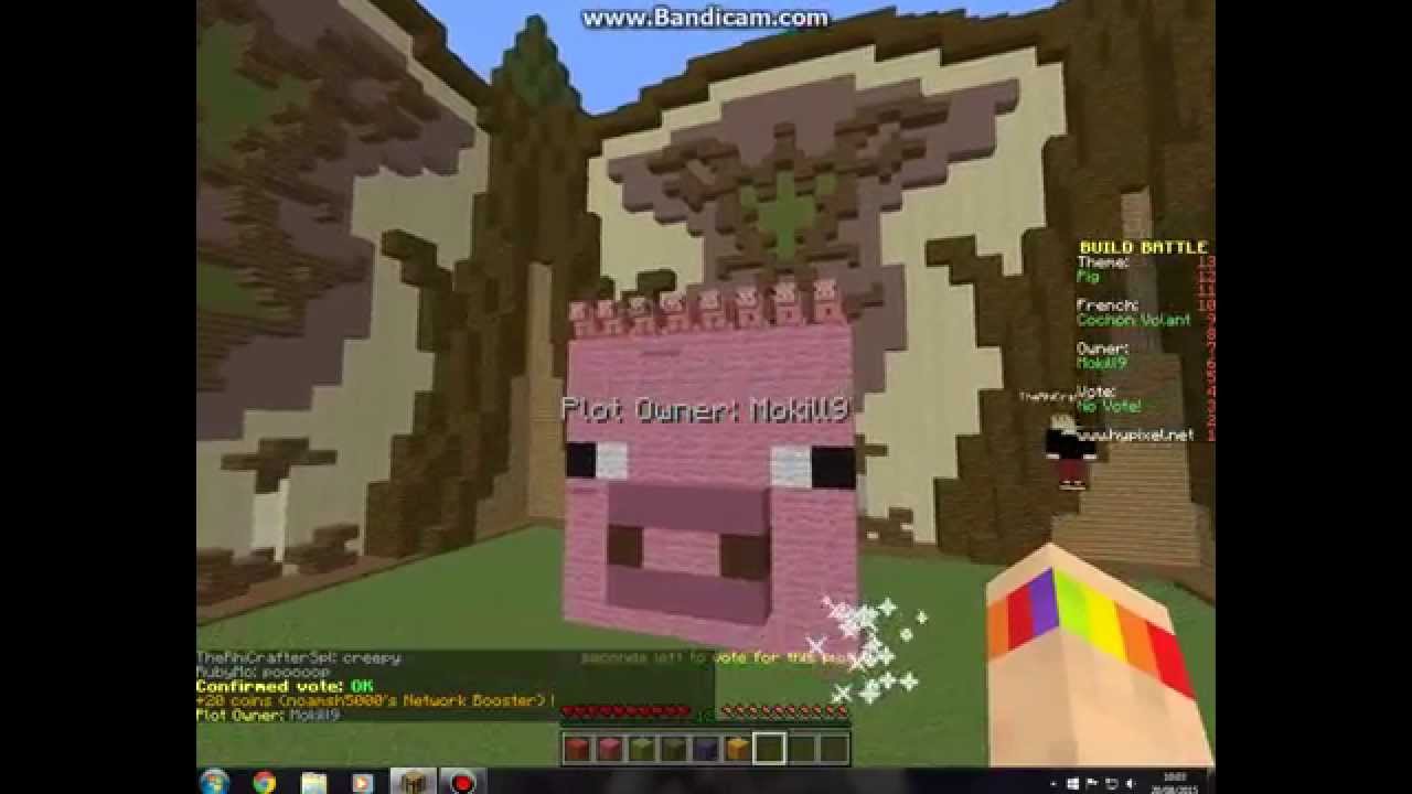 Minecraft|Hypixel|DERPY PIG |Build battle - YouTube