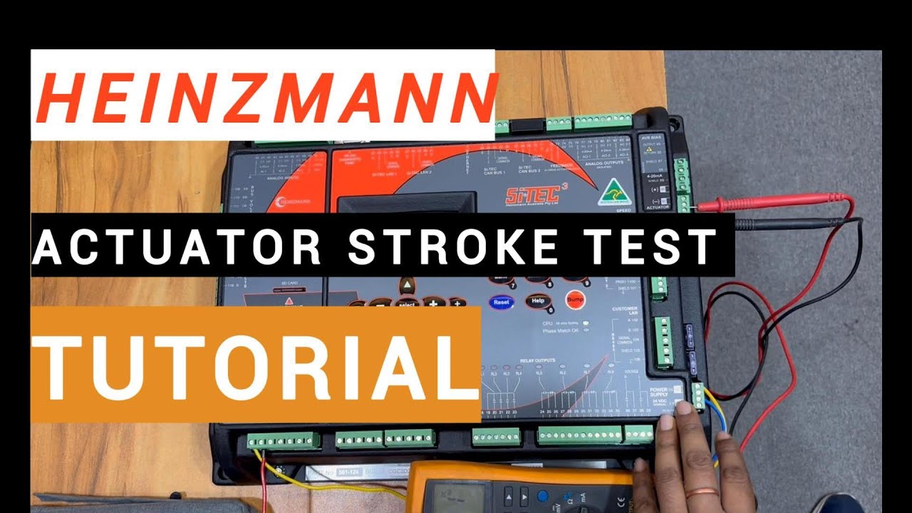 HEINZMANN GOVERNOR CGC -T ACTUATOR STROKE TEST - YouTube