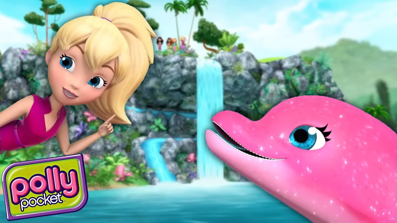 Polly Pocket and the Pink Dolphin of the Sparkly Waterfall ...