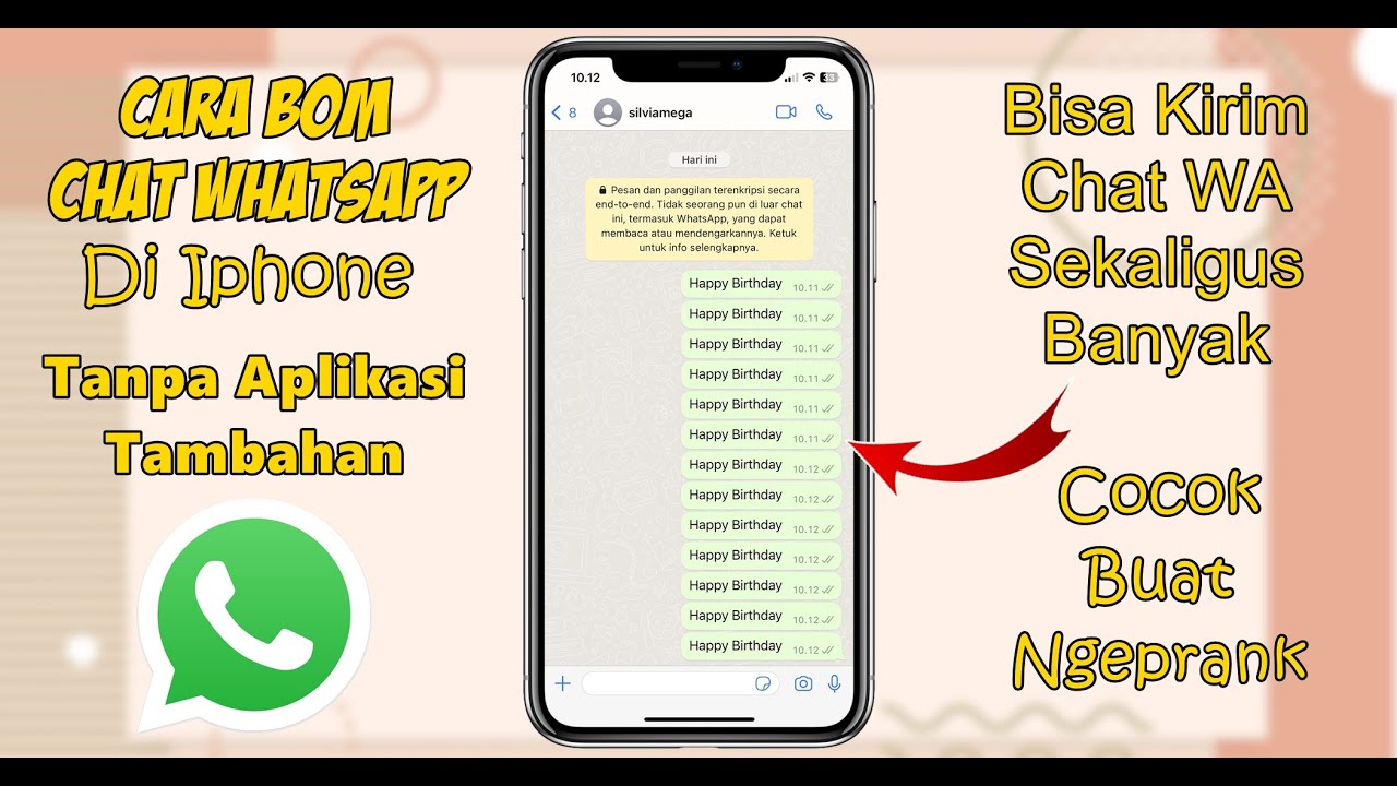 Cara Kirim Chat WA Sekaligus Banyak Di Iphone - YouTube