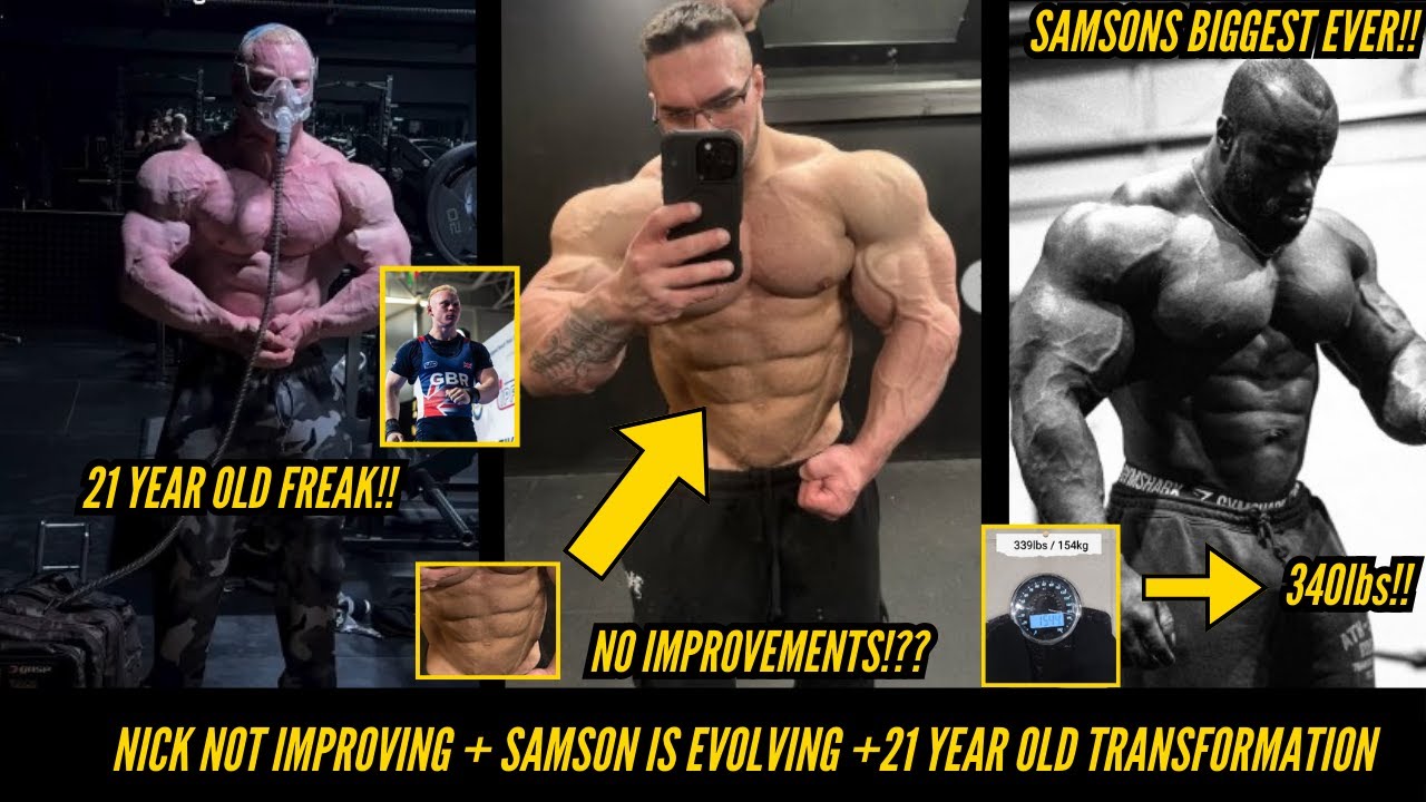 Nick Walker has NOT improved! + 21 year old FREAK bodybuilder + Samson ...
