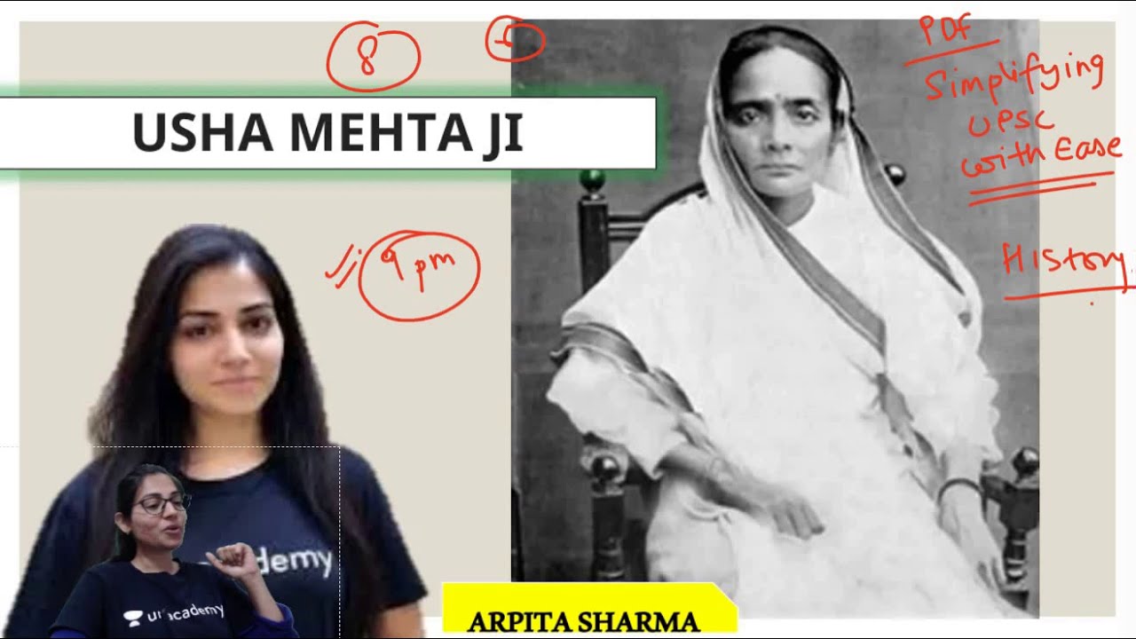Usha Mehta : India's Special Heroes | Special Personalities |UPSC ...