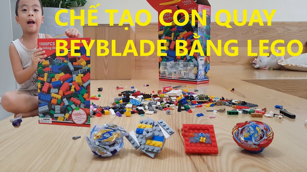CHẾ TẠO CON QUAY BEYBLADE TỪ LEGO-CÙNG SÁNG TẠO VÀ TÌM RA AI SẼ LÀ VUA ...