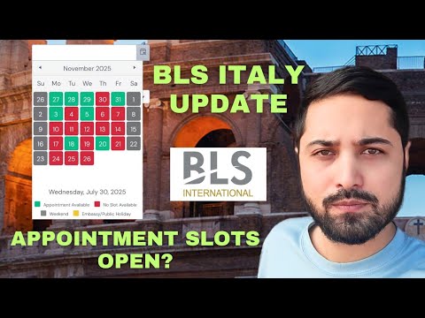 BLS Italy Update | Appointment 2025 - YouTube