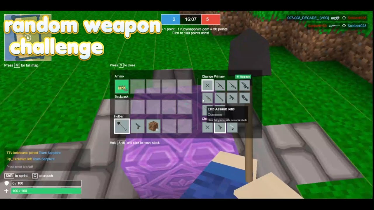 voxiom.io ctg random weapon challenge - YouTube