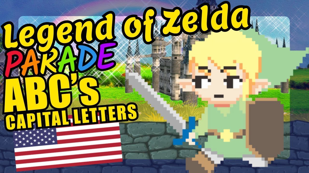 Legend of Zelda Teaching the ABC's in Capital Letters Alphabet English ...