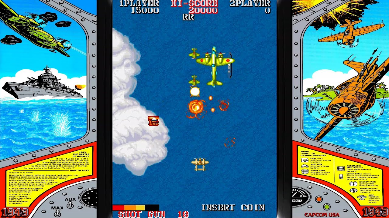 1943: The Battle of Midway (Capcom, 1987) Arcade QuickPlay - YouTube