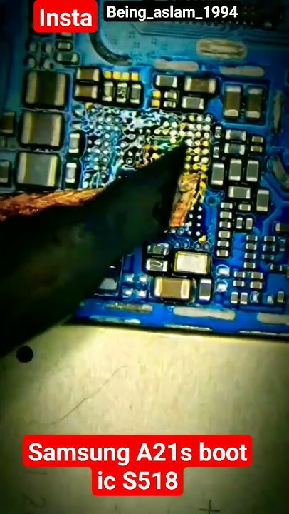 Samsung A21s boot ic S518 - YouTube