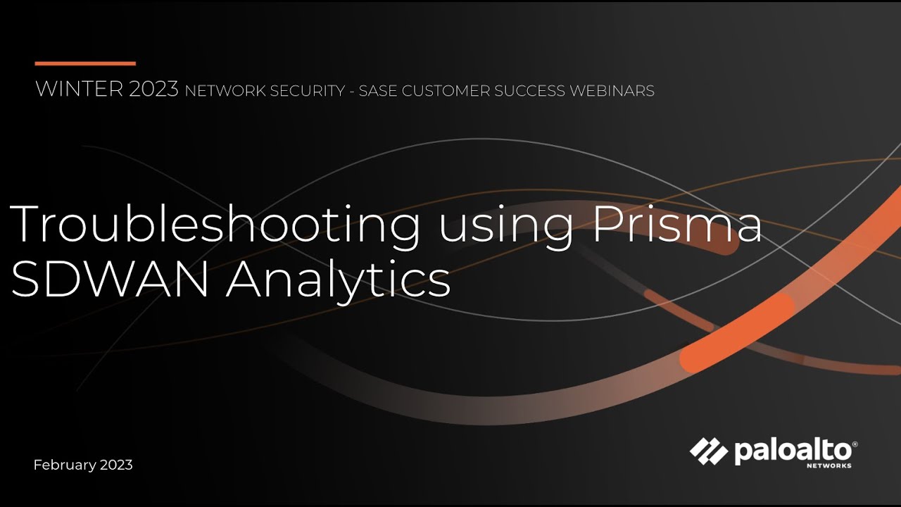 Troubleshooting using Prisma SDWAN Analytics - YouTube