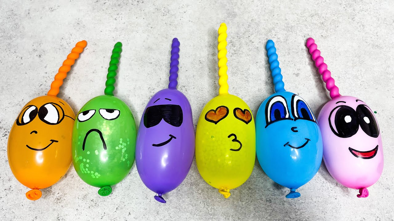 Mixing Slime with Funny Balloons | Extra Satisfying Video ASMR Balloon ...