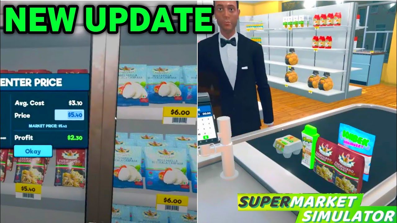 New Update In Supermarket Simulator Mobile - YouTube