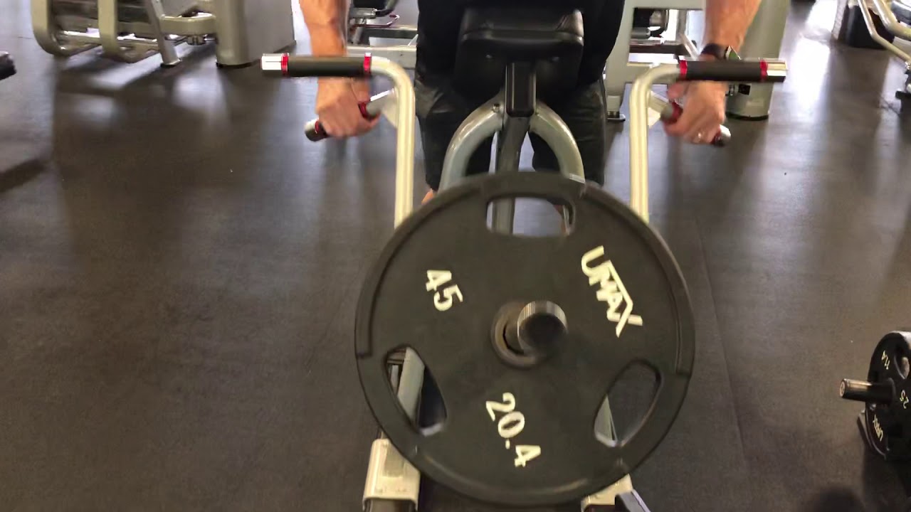 Back T Bar Row Supported Angled Grip - YouTube