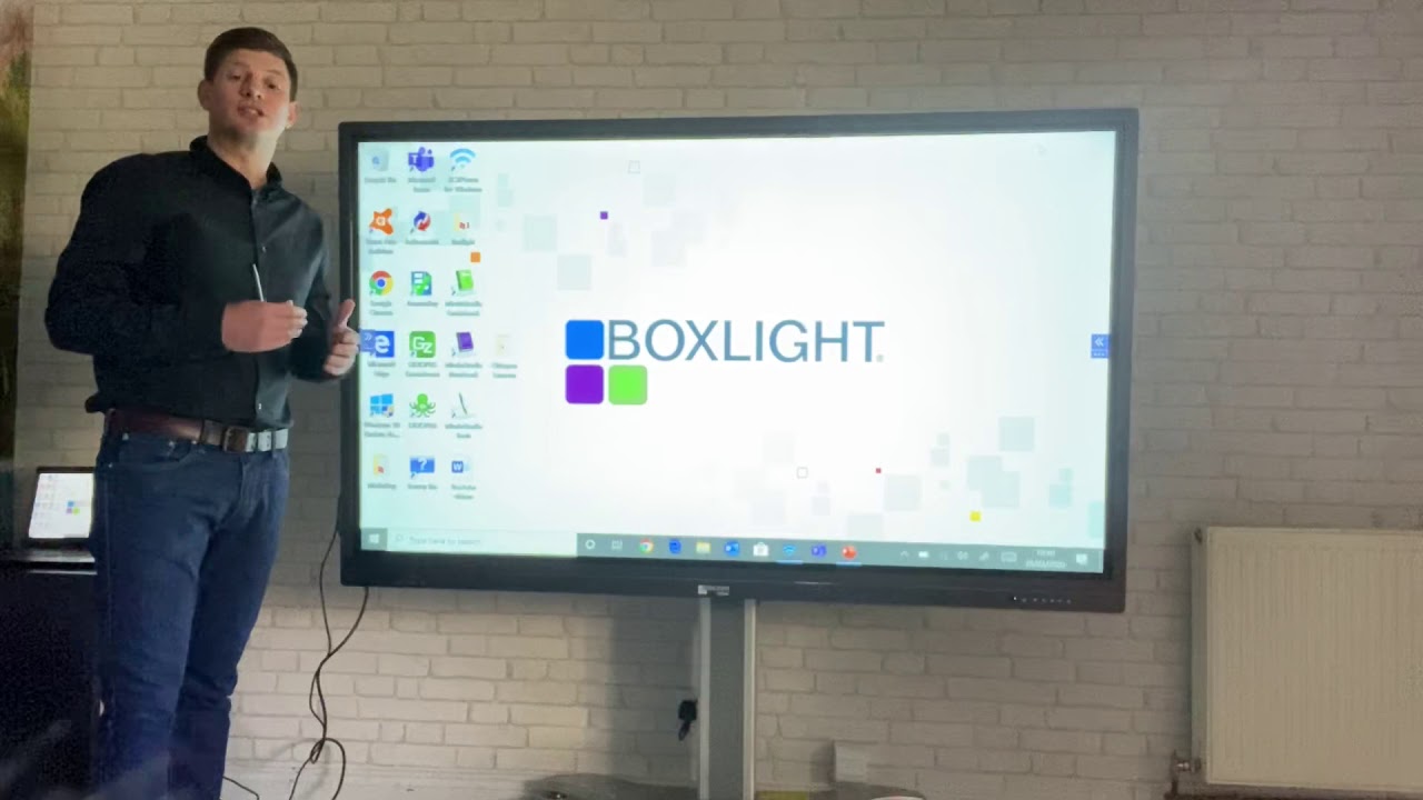 Boxlight Mimio V3 Panel - Microsoft Ink Annotations - YouTube