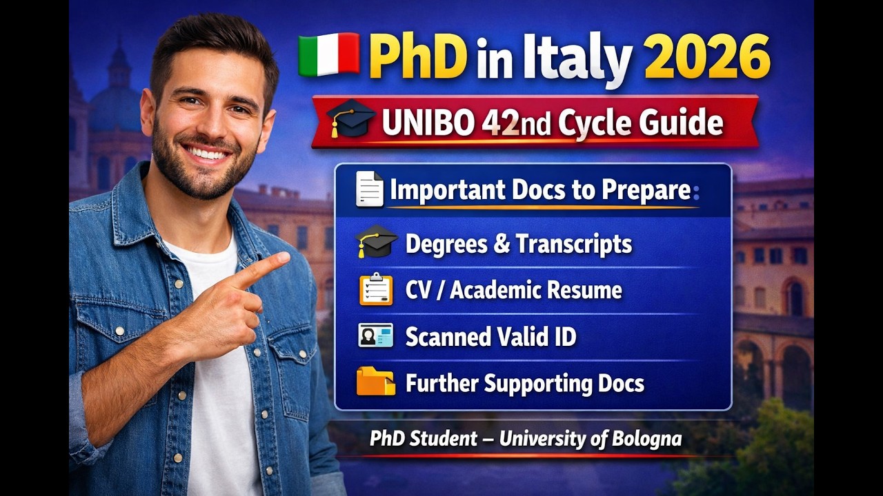 How to Apply for a PhD in Italy 2026 | University of Bologna 42nd Cycle ...