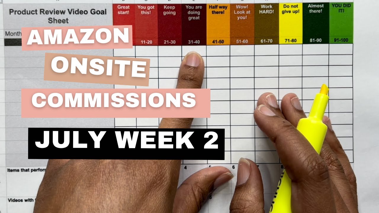 Amazon Influencer On Site Commission | July Week 2 Amazon Influencer ...