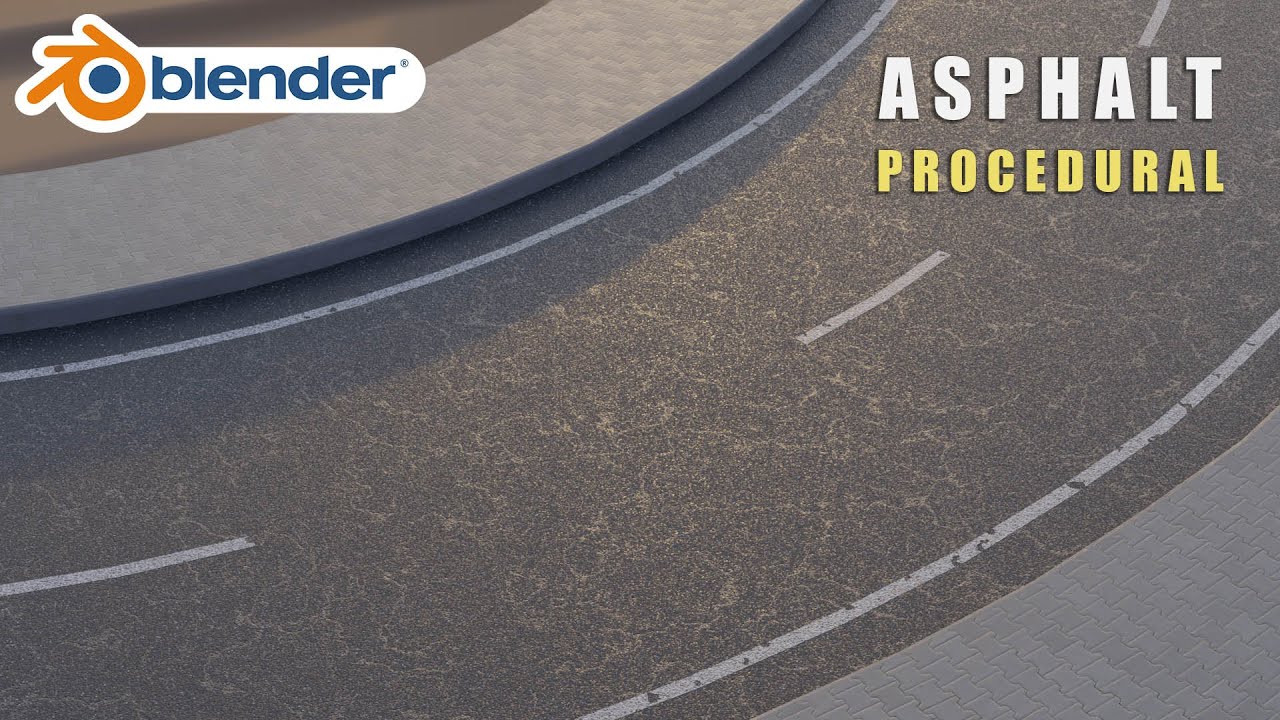 How to Create Asphalt Road Material In Blender - Procedural - Hindi - YouTube