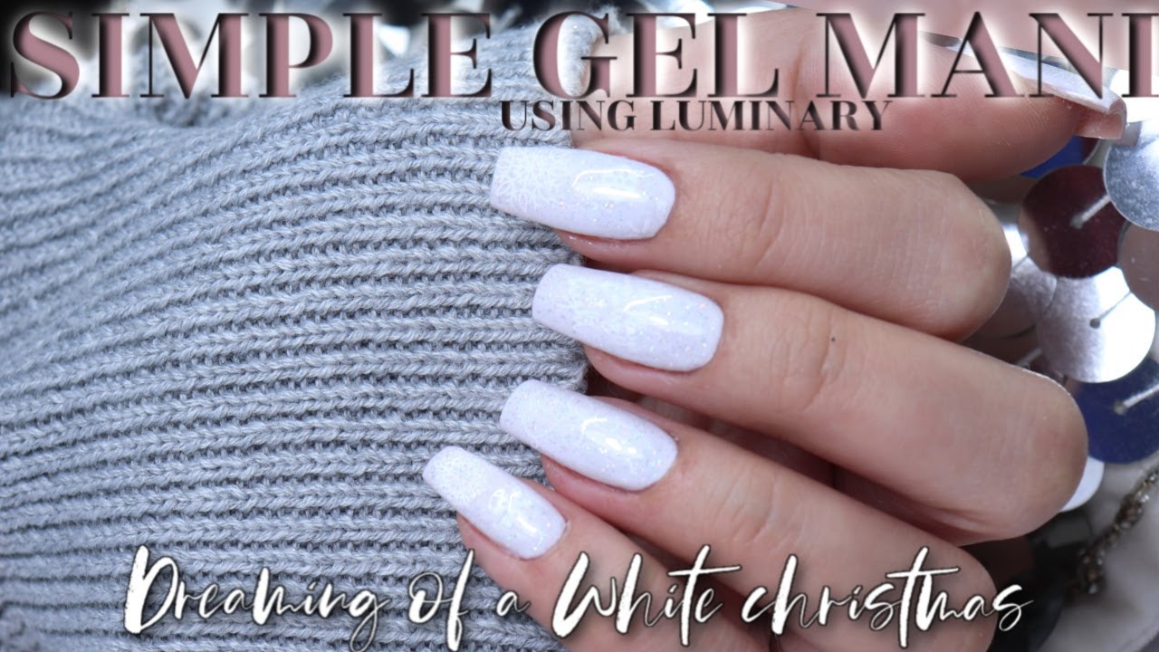 WHITE EASY GEL MANI - YouTube