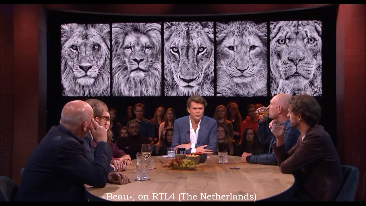RTL4 "Beau" - Gregory Herpe - Portraits of lions - YouTube