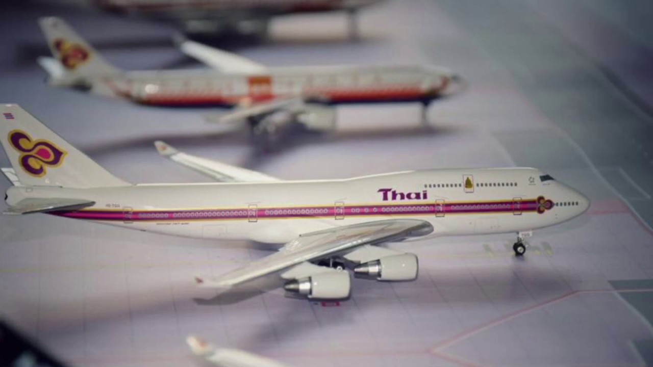 Thai Airways Diecast Plane Models - YouTube