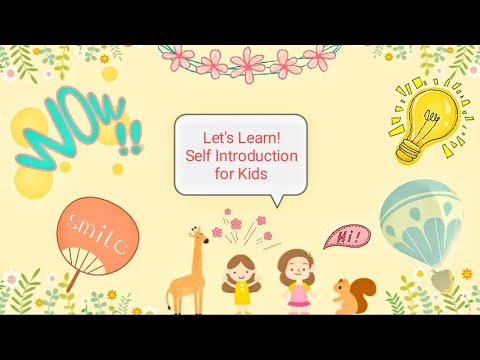 SELF INTRODUCTION FOR KIDS | How To Introduce Yourself In English For ...