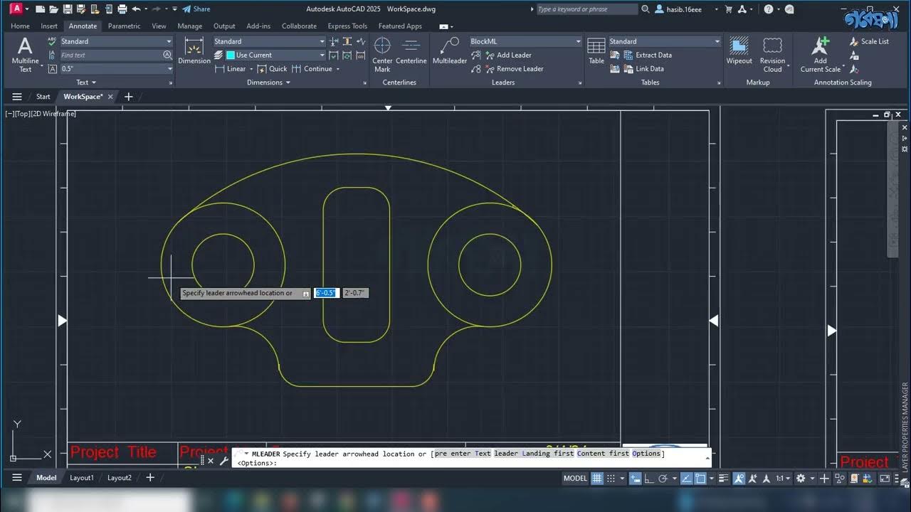 How to Use the Attributed Block in Content Leader Line in AutoCAD | Gobeshona - YouTube