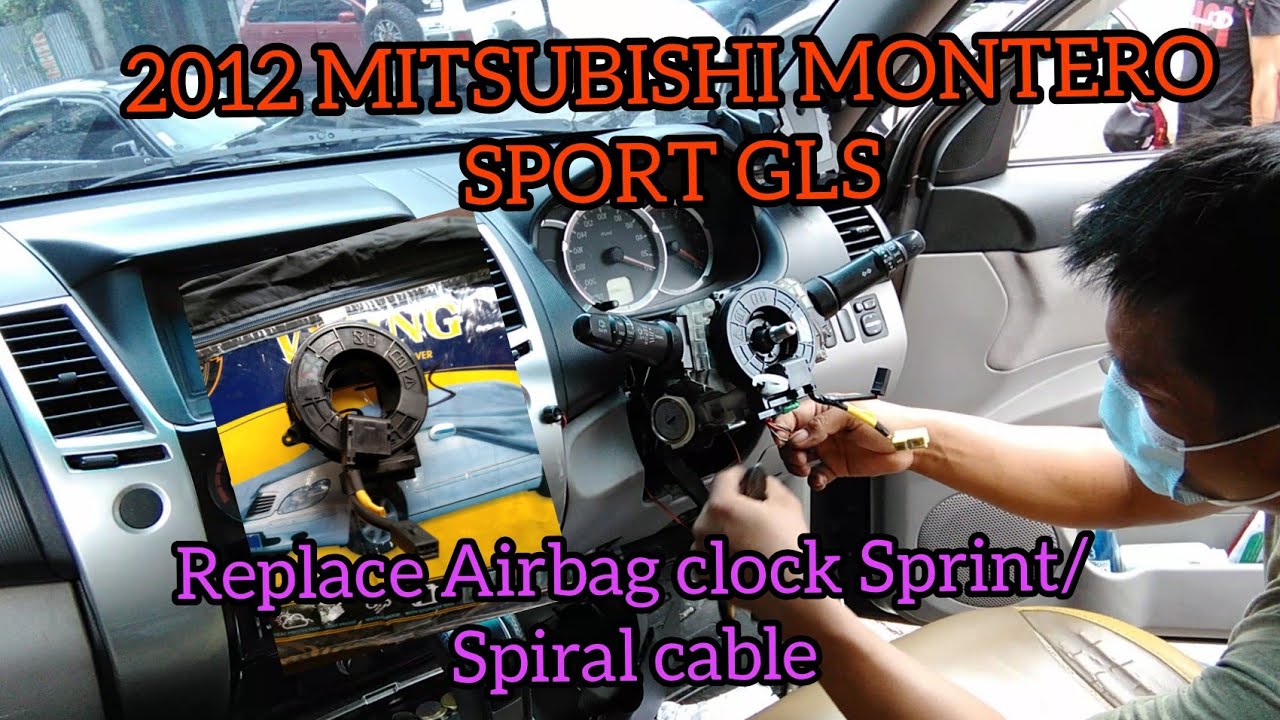 2012 MITSUBISHI MONTERO Sport GLS/Replace clock Sprint/Spiral cable ...