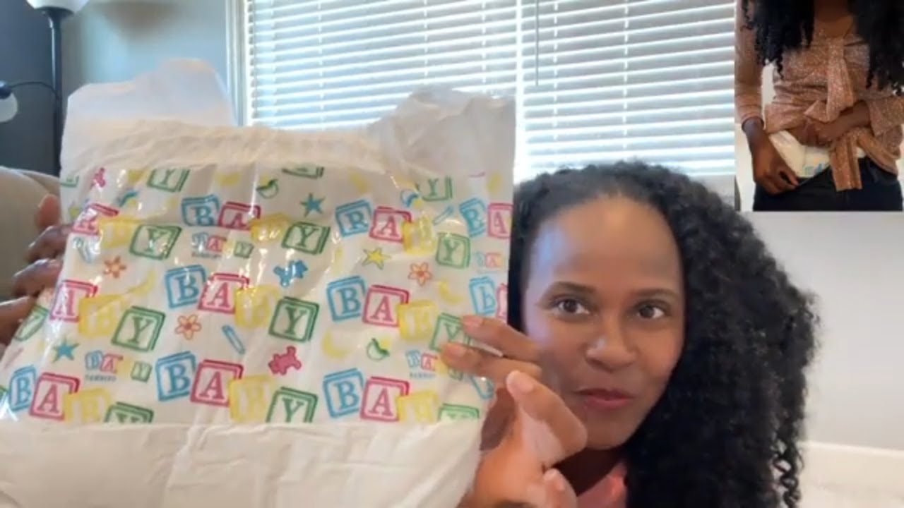 BULKY or DISCREET with ABDL DIAPER Bambino Classico Print (must watch ...